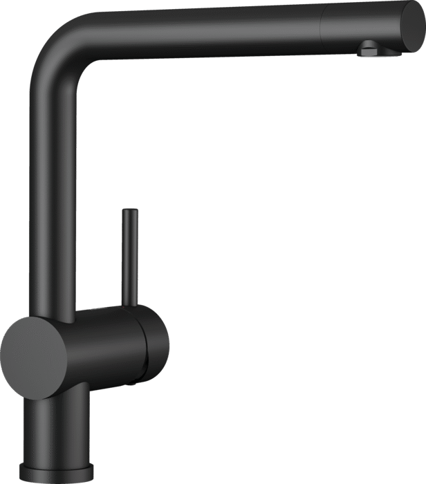 Blanco Linus Kitchen Sink Mixer Tap In Matte Black - Uniqool
