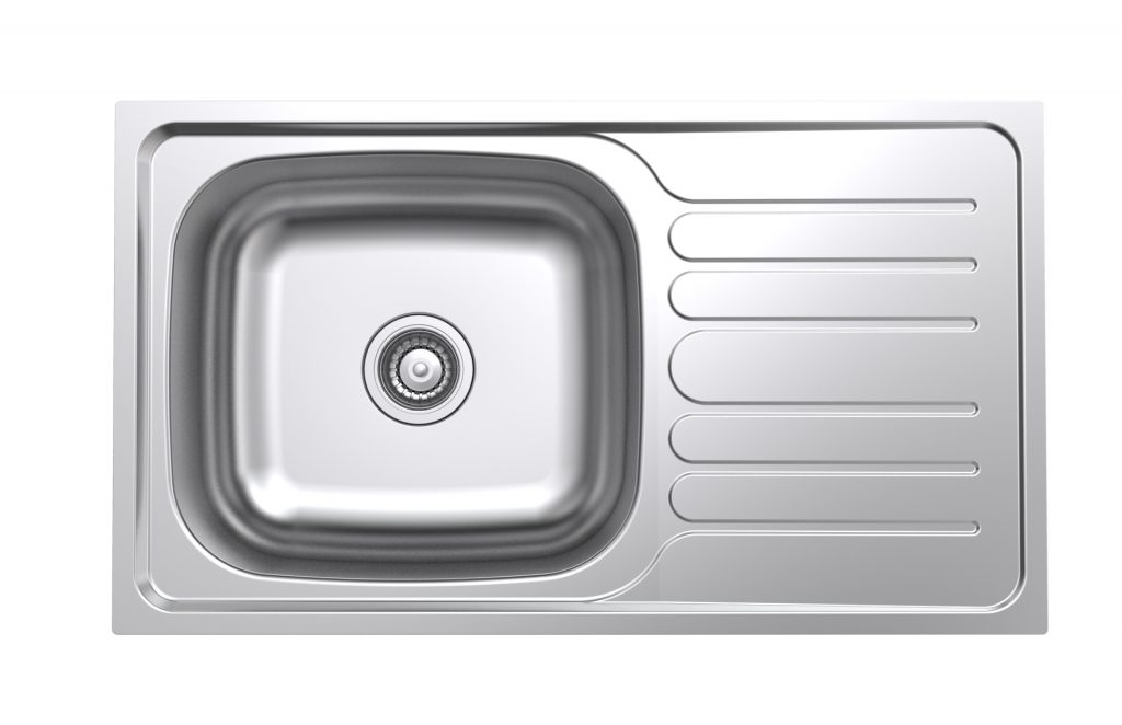 Rubine Top Mount Stainless Steel Sink 1 Bowl & 1 Drainer Feast Series ...