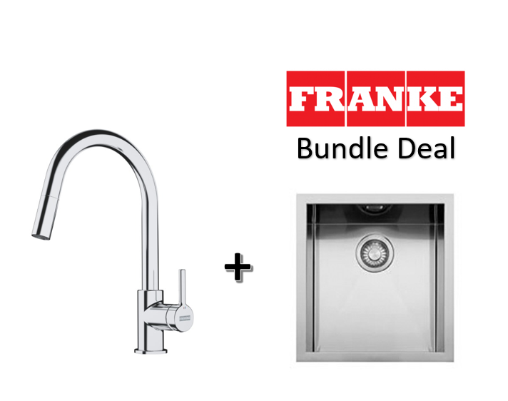 Franke 430MM SS304 Single Bowl Sink Bundle With Franke Lina Pull Out ...