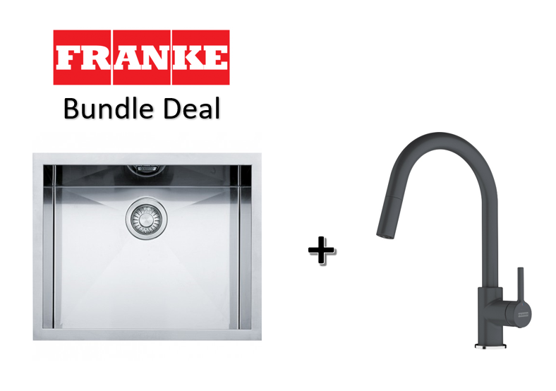 Franke Planar 540mm Undermount Stainless Steel Single Bowl Sink With ...