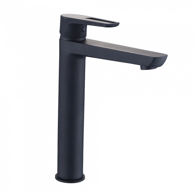 Rubine Basin Tall Mixer Tap in Matte Black Stylo Series - Uniqool